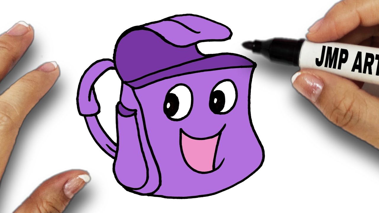 How to draw backpack dora the explorer - YouTube