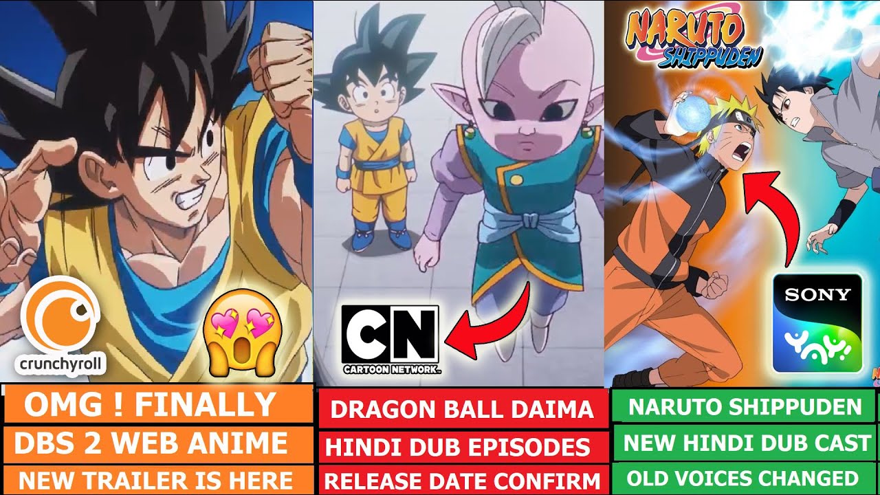 OMG ! Finally DBS 2 WEB ANIME Trailer Is HERE & Naruto Shippuden HINDI ...