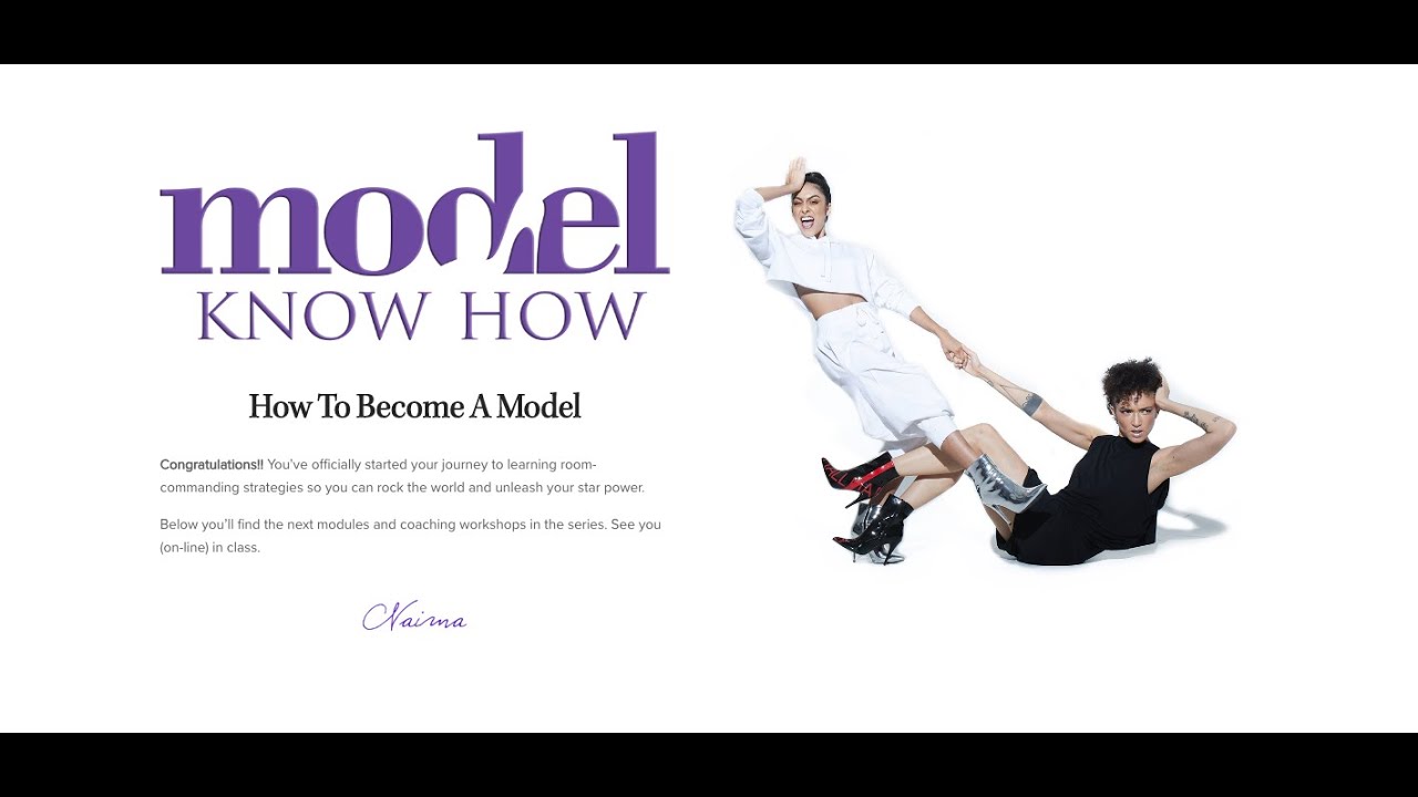 ANTM Winner - Naima Mora Free Model Workshop - YouTube