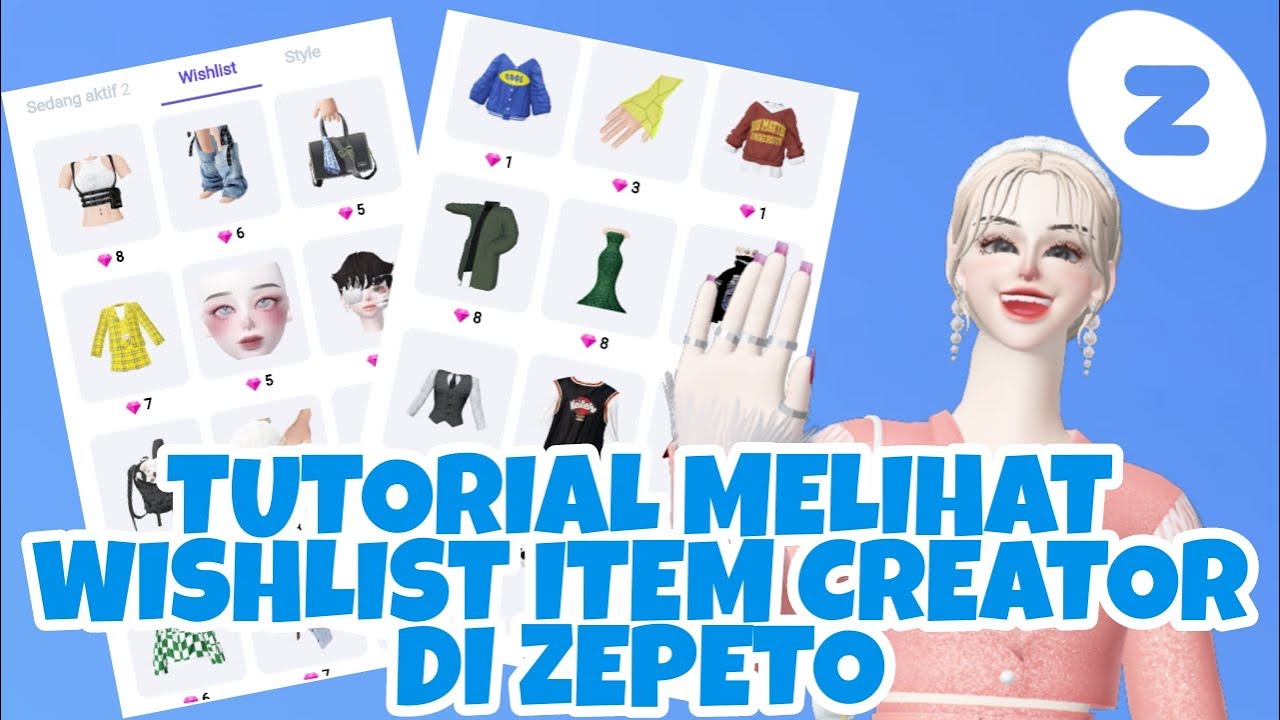 TUTORIAL MELIHAT WISHLIST ITEM CREATOR DI ZEPETO @ZEPETO_official # ...