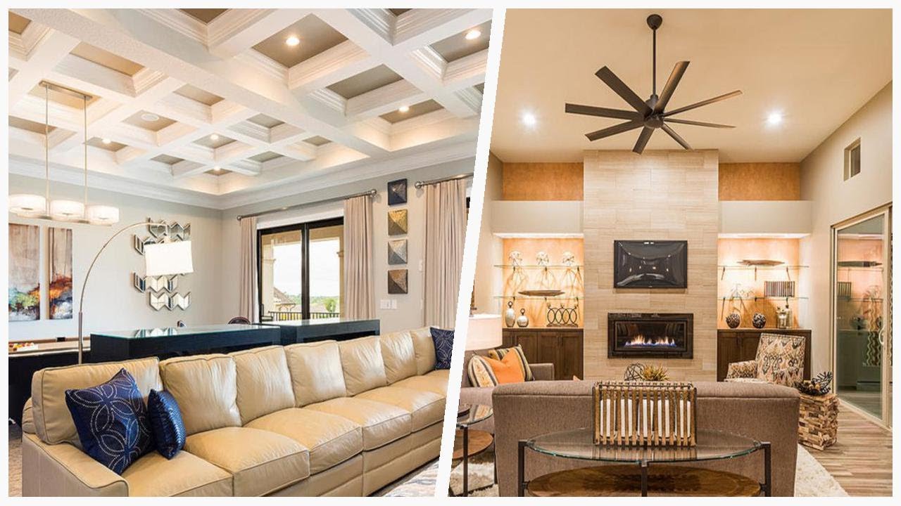 75 Contemporary Porcelain Tile Family Room Design Ideas You'll Love ⭐ ...