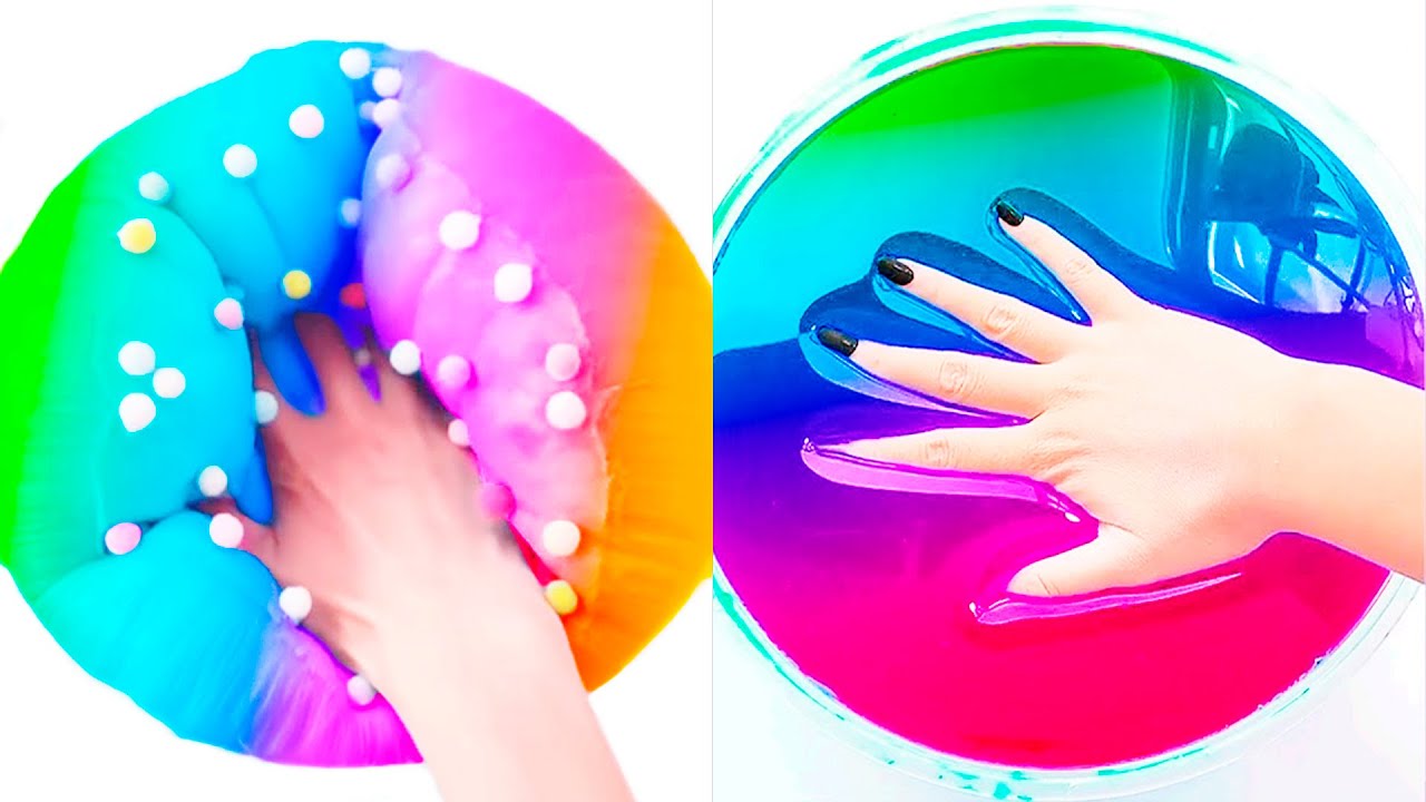 1 Hour Oddly Satisfying Slime Videos - Relaxing Slime ASMR Video - YouTube