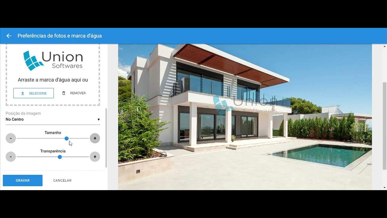 Como Inserir sua Marca D'Água no Univen - YouTube