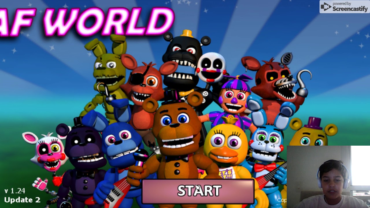 Como ganhar todos os animatronics e melhorar o level no FNAF World ...