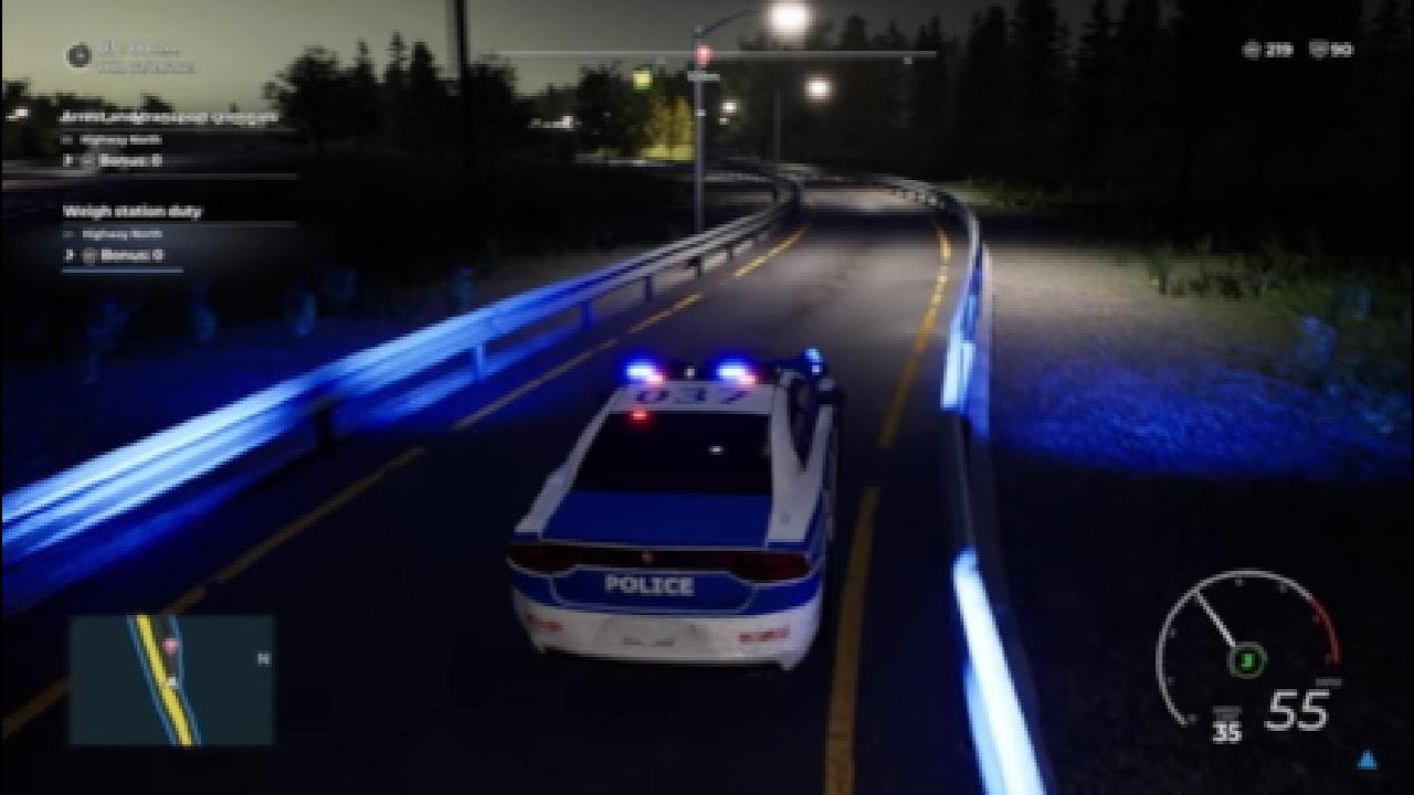 Police simulation: Night time Patrol - YouTube
