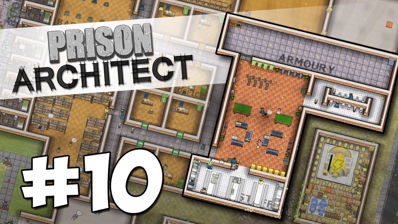 Prison Architect Modded #10 - ARMED GUARDS TAKE OVER - YouTube