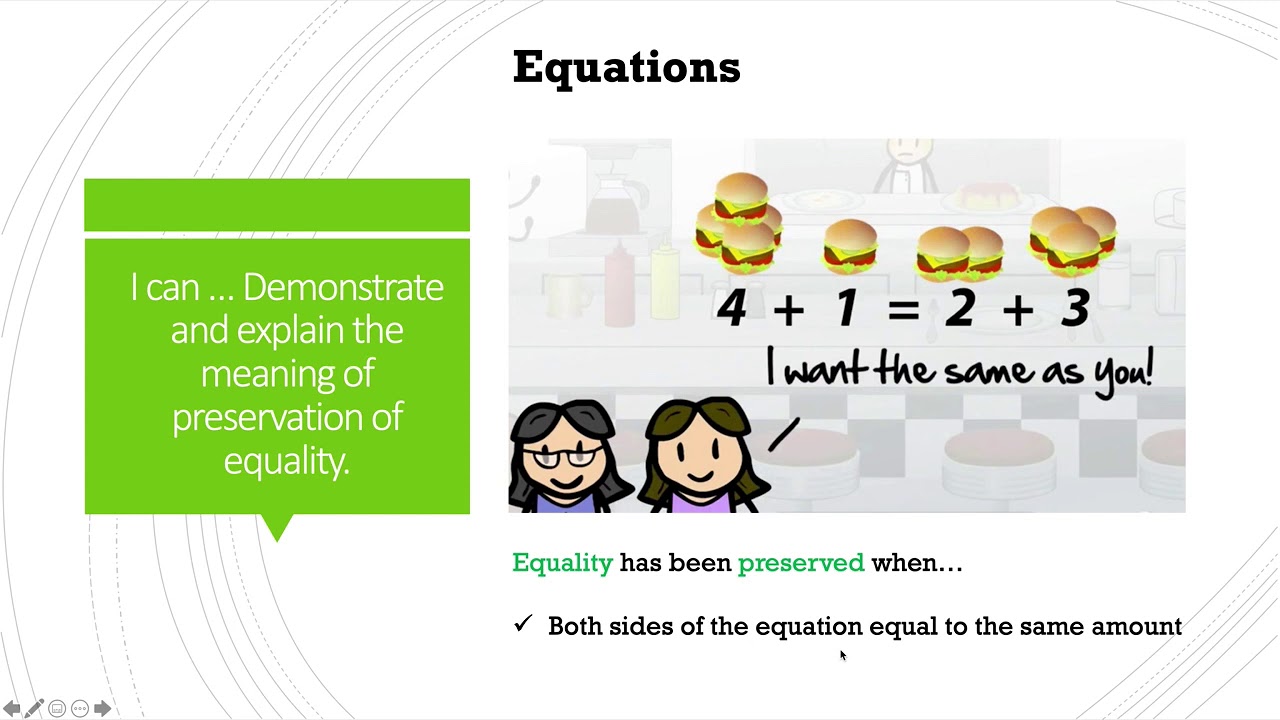 Preservation of equality and commutative property - May 17 - YouTube