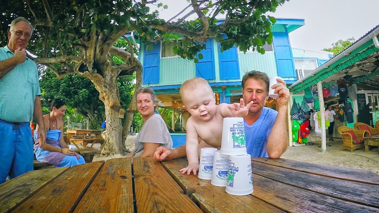 Talented Soggy Dollar Baby Wins at Ring Toss - YouTube