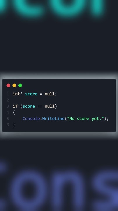 What is int? in C# | Nullable Types Explained 🤯#shorts #coding - YouTube