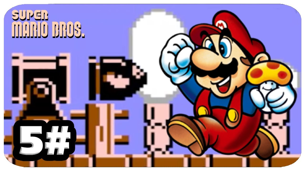 Let's Play - Super Mario Bros. (NES) - Part 5 - Bullet Bills EVERYWHERE ...