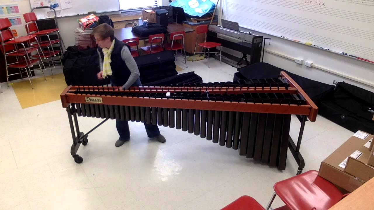 Disassembling a Dynasty marimba - YouTube