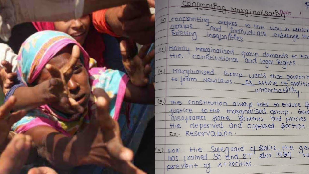 CBSE Notes Class 8 Civics Chapter 8-Confronting Marginalisation(notes ...