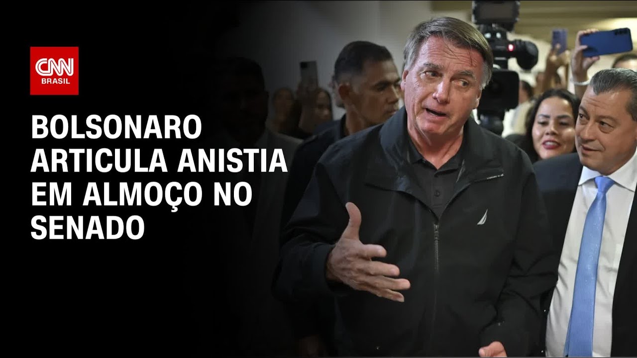 Bolsonaro articula anistia em almoço no Senado | CNN ARENA - YouTube