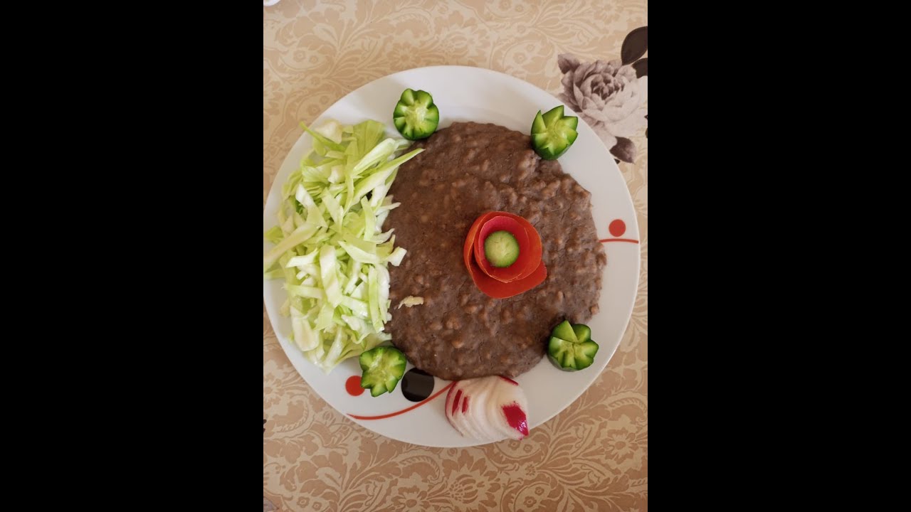 Easiest Lebanese Lentil Pudding with Salad | Mujadara - YouTube