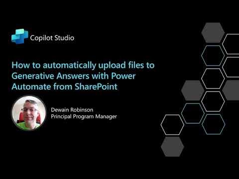 How to automatically upload files to Generative Answers with Power ...