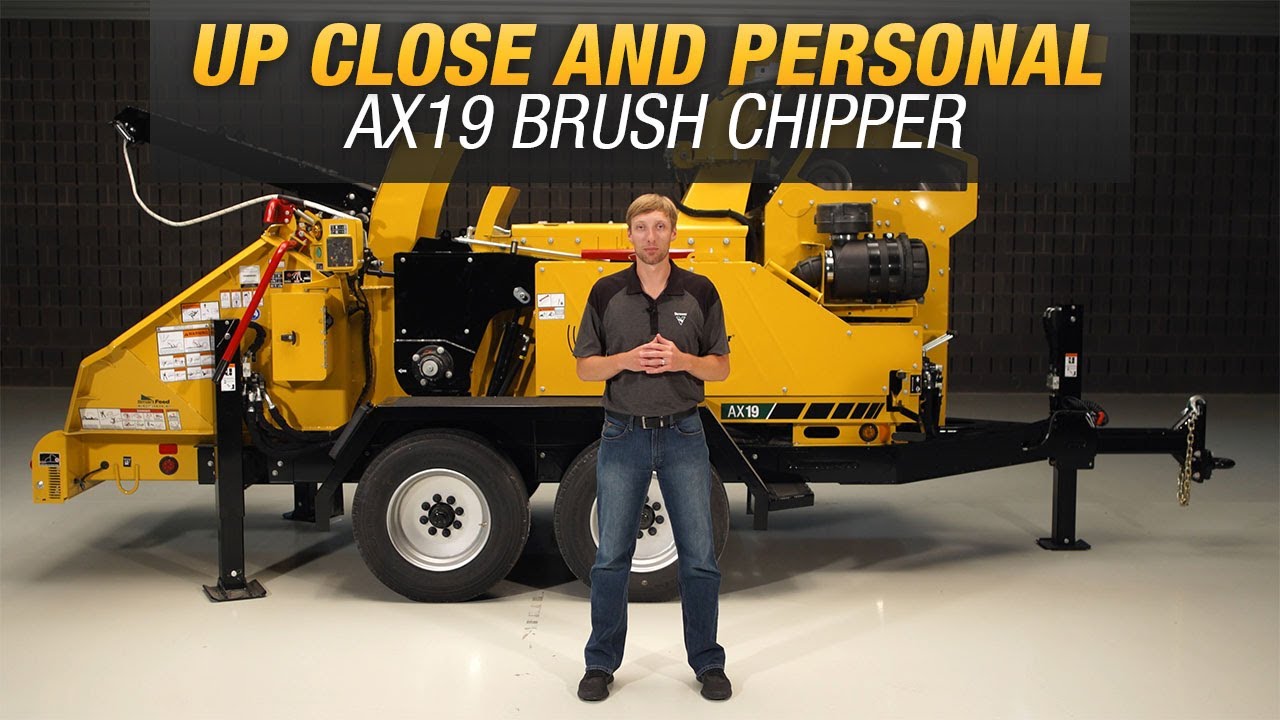 Walkaround of the AX19 brush chipper - YouTube