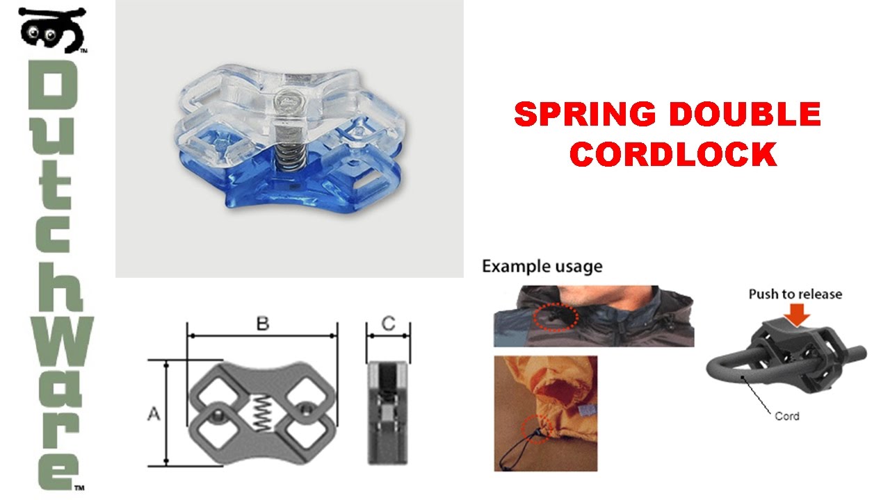 Spring Double Cord Lock - YouTube