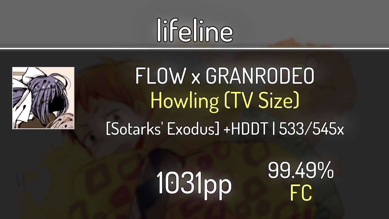 lifeline (9.34⭐) FLOW x GRANRODEO - Howling (TV Size) [Sotarks Exodus ...