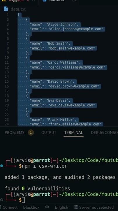 Node Js Tutotial Write Csv File With Node Js Shots Nodejs Backenddevelopment Javascript