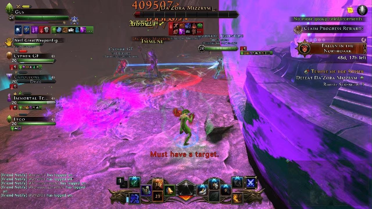 Neverwinter MToS 2nd Boss Lucky Finish - YouTube
