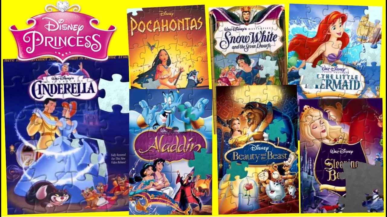 Disney Princess Classic Posters Jigsaw Puzzle Games and Activity for ...