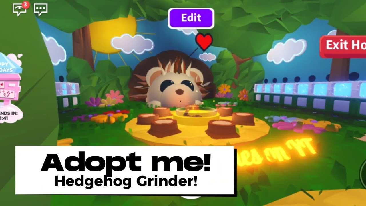 Adopt Me Hedgehog Grinder 🦔 Youtube
