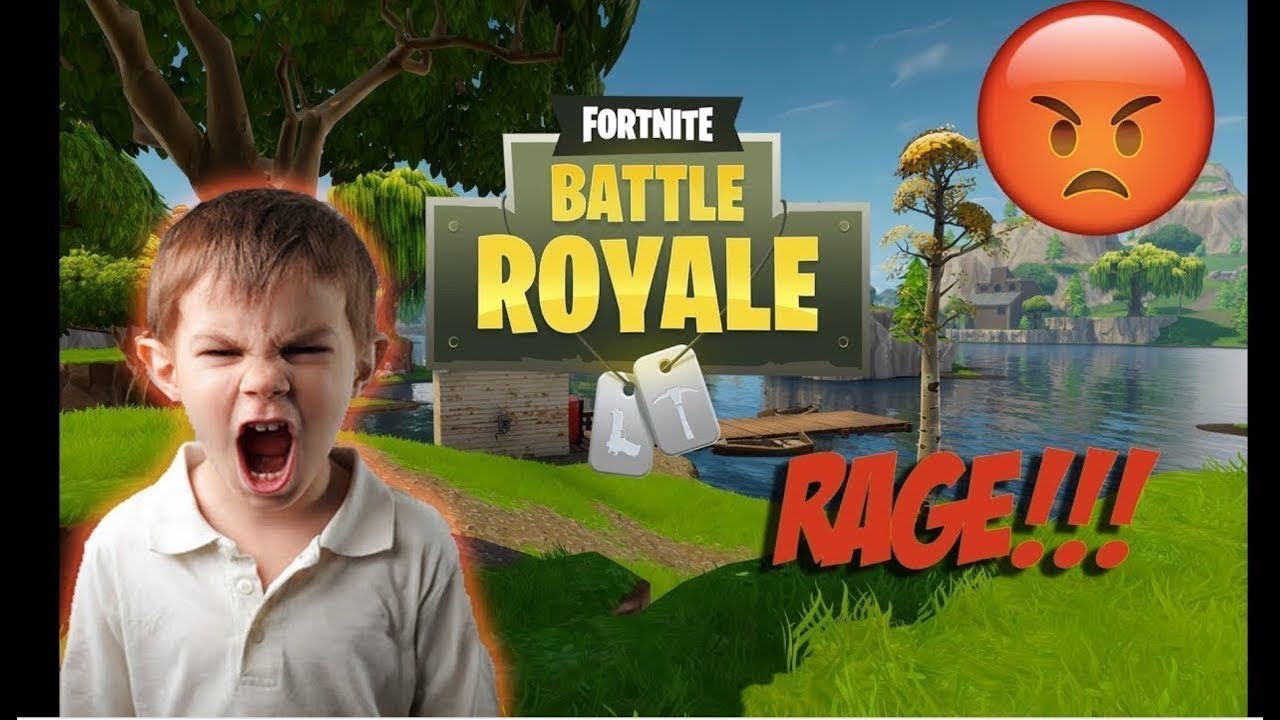 Fortnite battle royal kid rages (funny) - YouTube