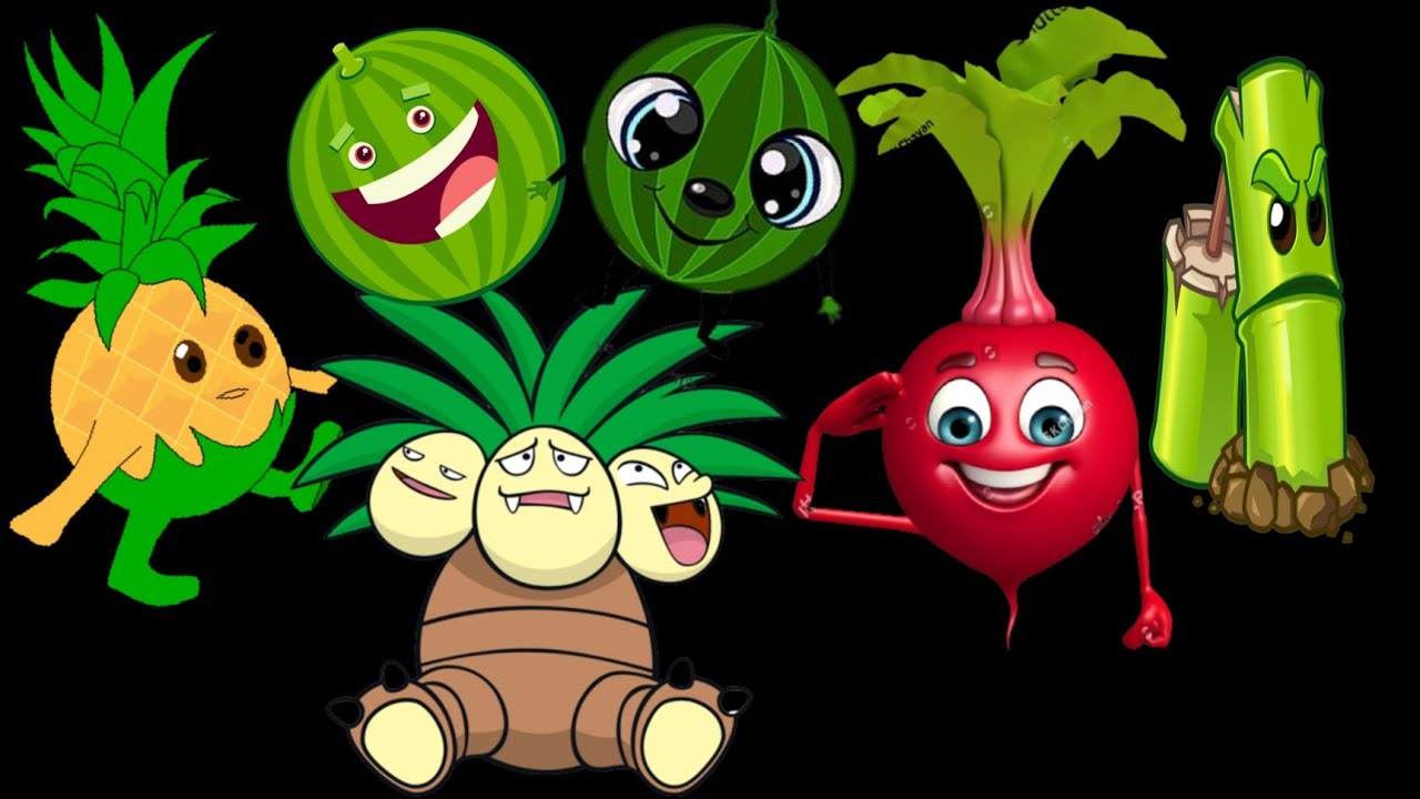 mix fruit party dance video with best music and dance animation - YouTube