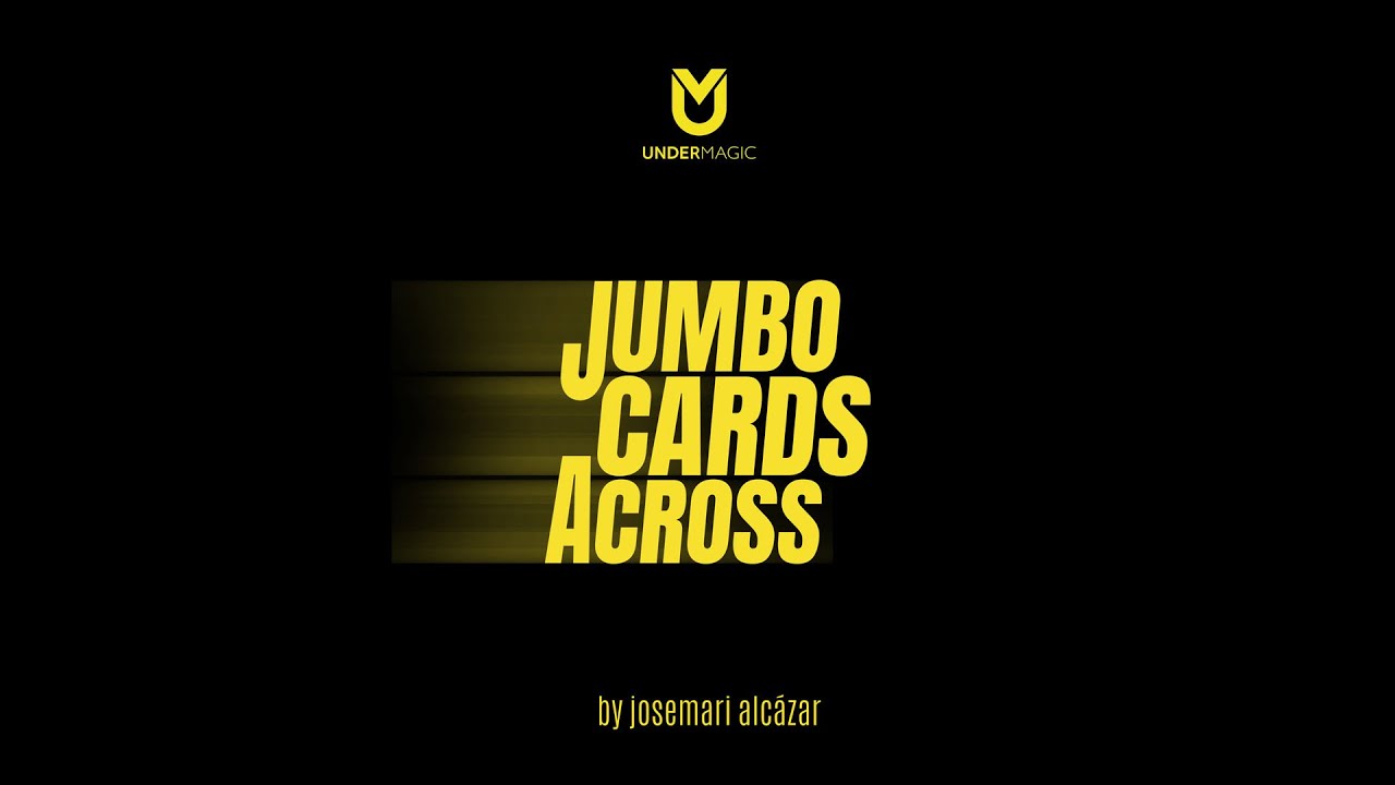 JUMBO CARDS ACROSS de Undermagic® - YouTube