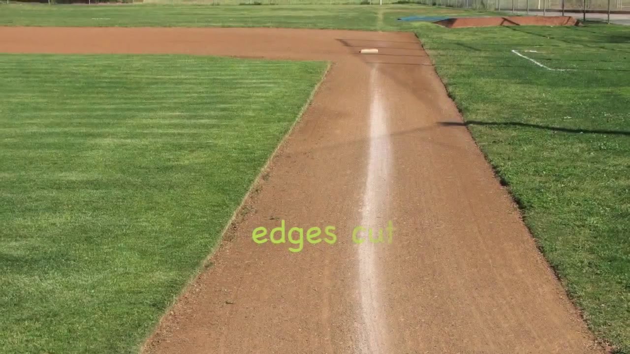 Overseeding & Cutting the Turf Edges. - YouTube