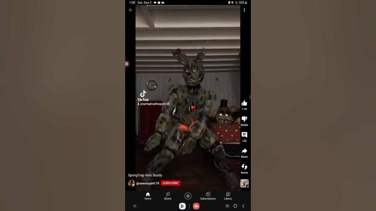 springtrap getting sturdy part 2 - YouTube