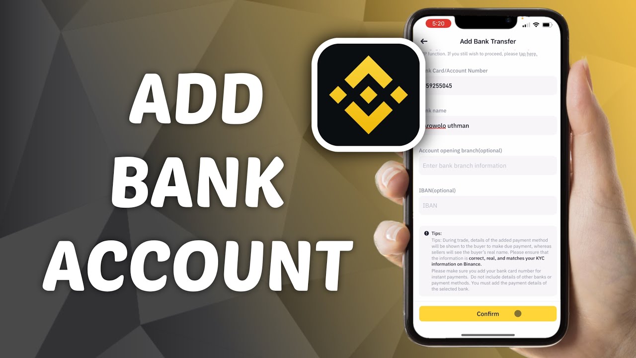 How to Add Bank Account on Binance - YouTube