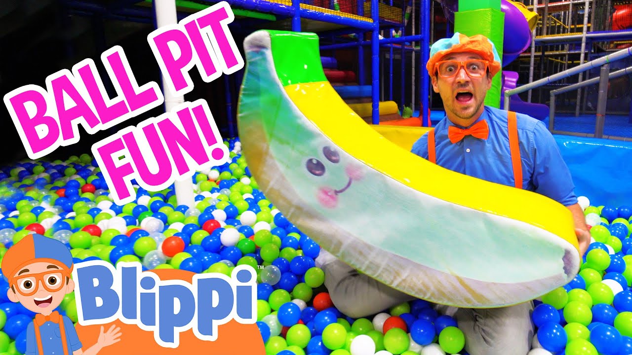 Best Of Blippi In BALL PITS! | Indoor Playground Fun | Colors & Shapes ...