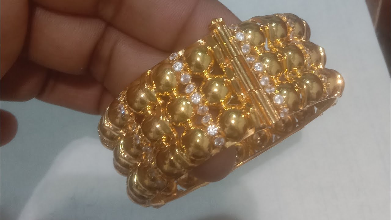 latest gold light bangles design for women 2024 - YouTube