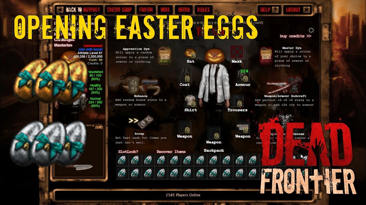 Dead Frontier | Opening 30 Easter Eggs & Elite Eggs - YouTube
