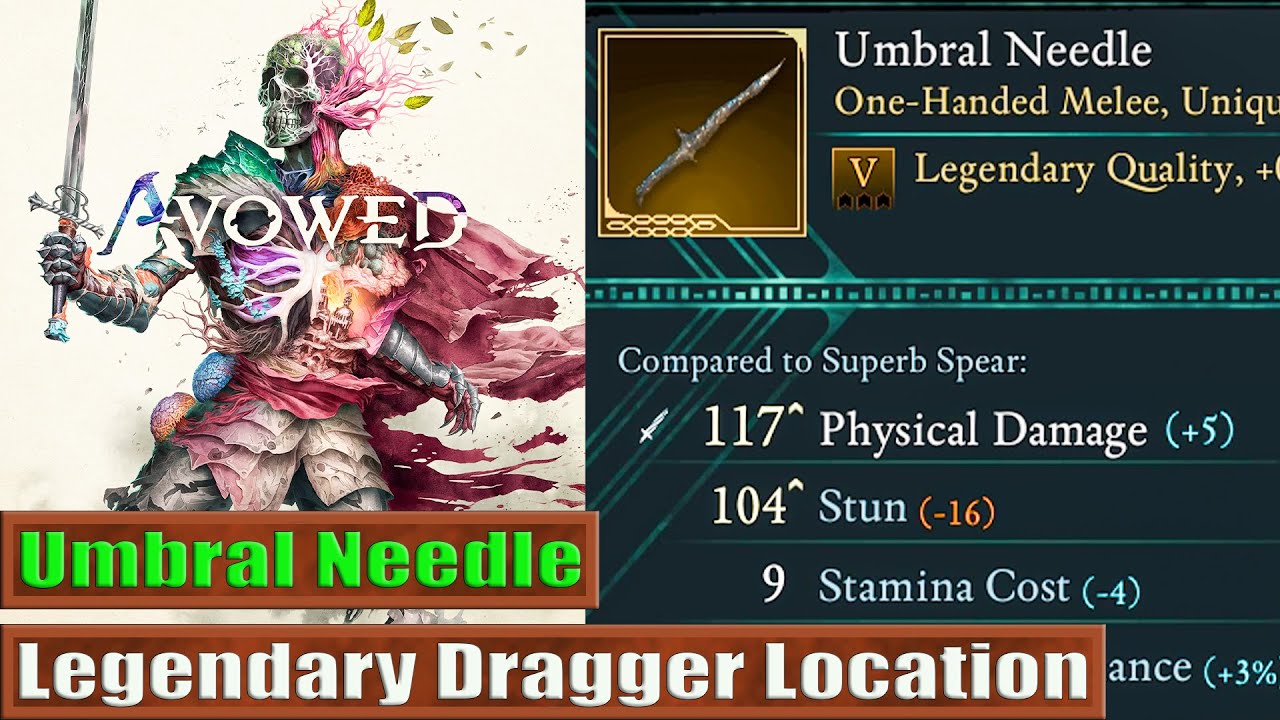 Umbral Needle Legendary Dragger Location Avowed - YouTube