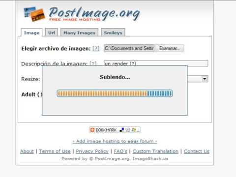Tutorial - Subir imagenes a Postimage - YouTube