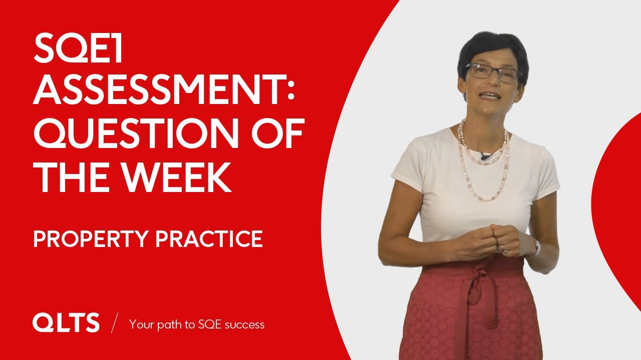 SQE1 Assessment – Question of the Week: Property Practice (planning ...