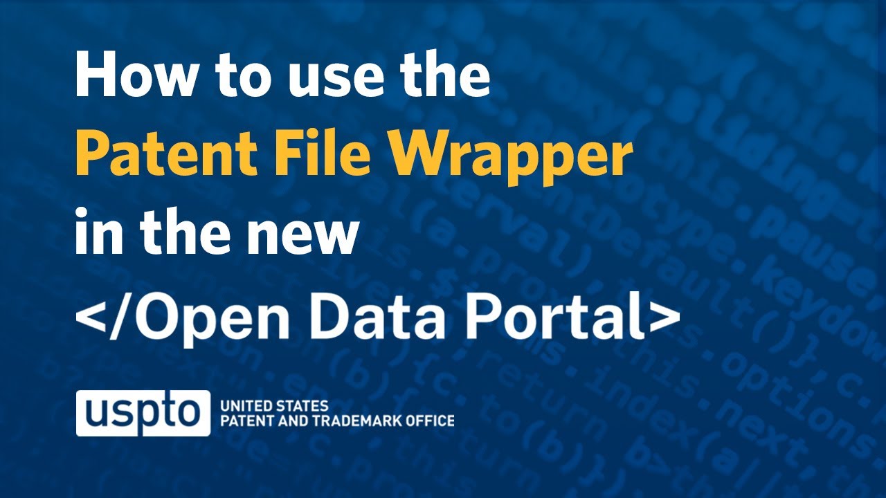 How to use Patent File Wrapper - YouTube