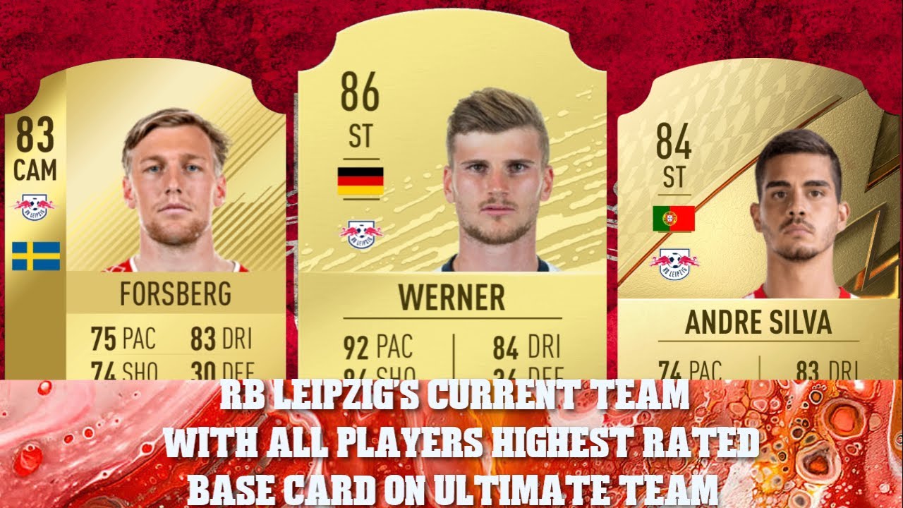 RB LEIPZIG'S CURRENT TEAM WITH ALL PLAYERS HIGHEST RATED BASE CARD ON ...