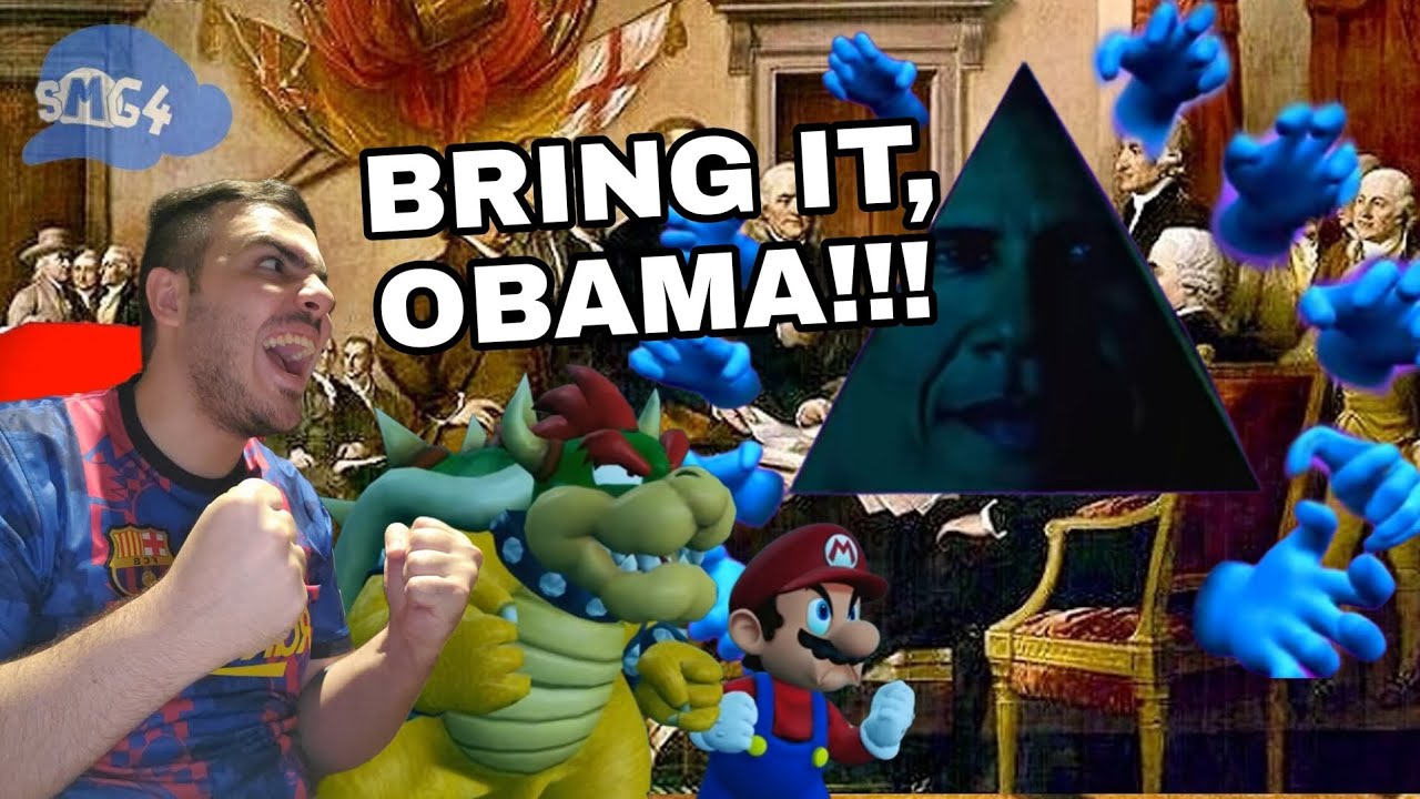 MARIO AND BOWSER VS OBAMA PRISM | SMG4: MARIO STEALS THE AMERICAN ...