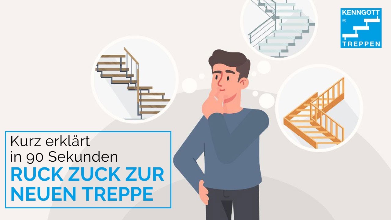 Kurz erklärt in 90 Sekunden: Ruck, zuck zur neuen Treppe - YouTube