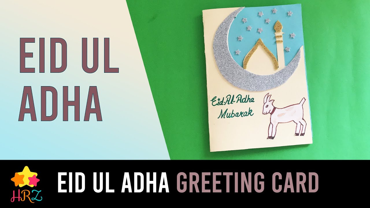 How To Make Eid Card Easy | Eid Ul Adha | Bakra Eid Greeting - YouTube
