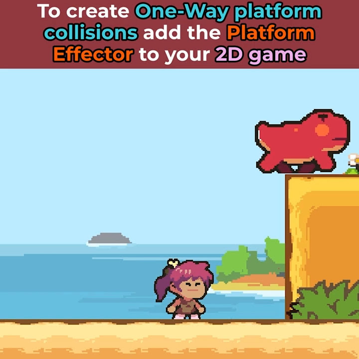 One Way collision Platforms in Unity 2D #unitytips - YouTube