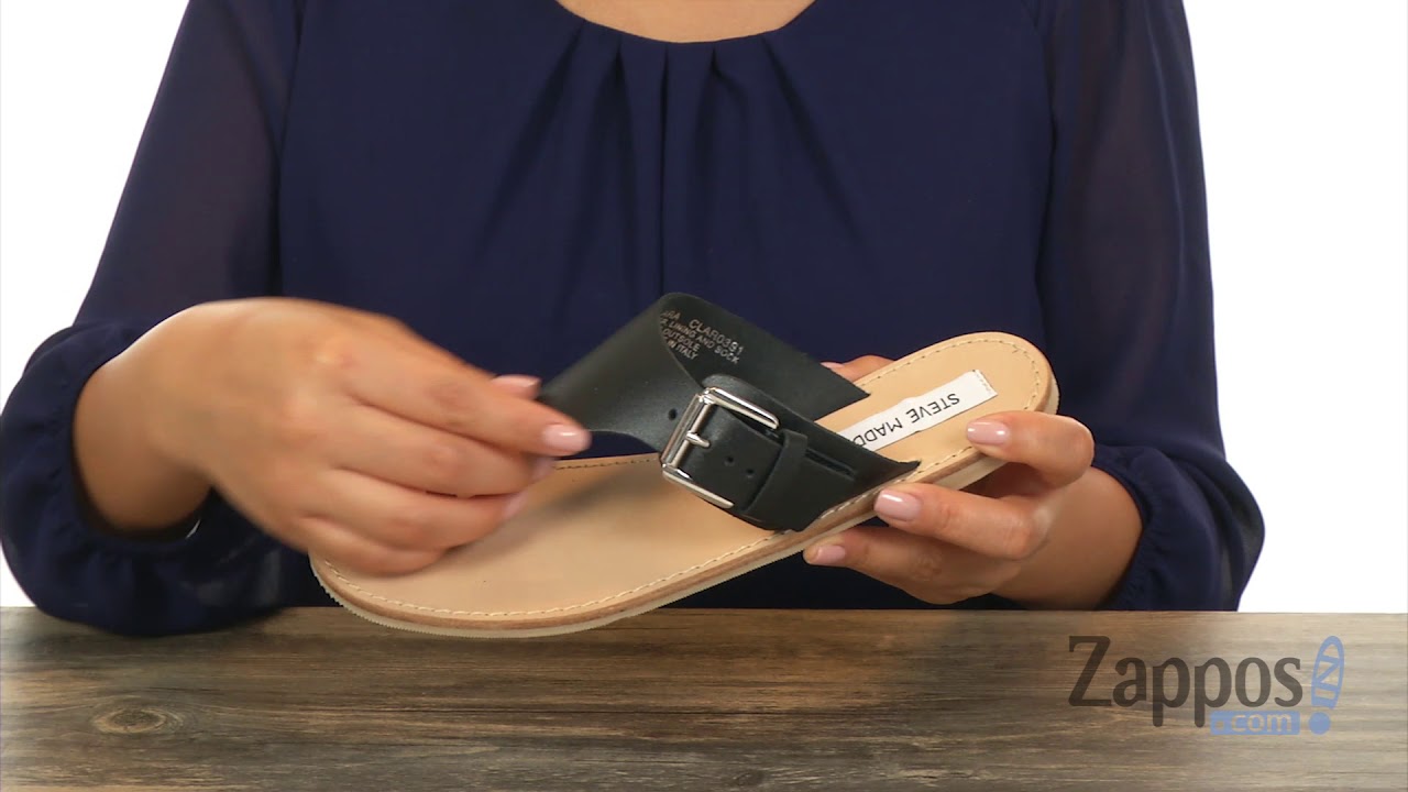 Steve Madden Clara Flat Sandal SKU: 9111655 - YouTube