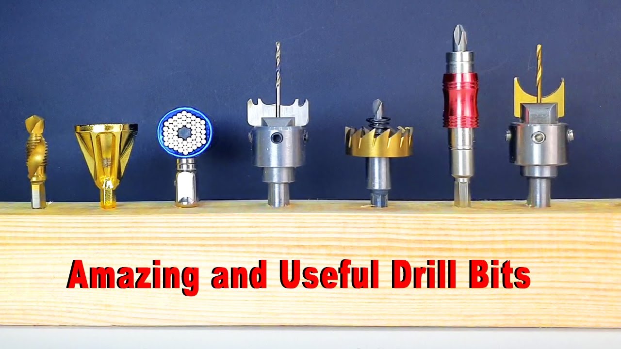 Amazing and Useful Drill Bits! - YouTube