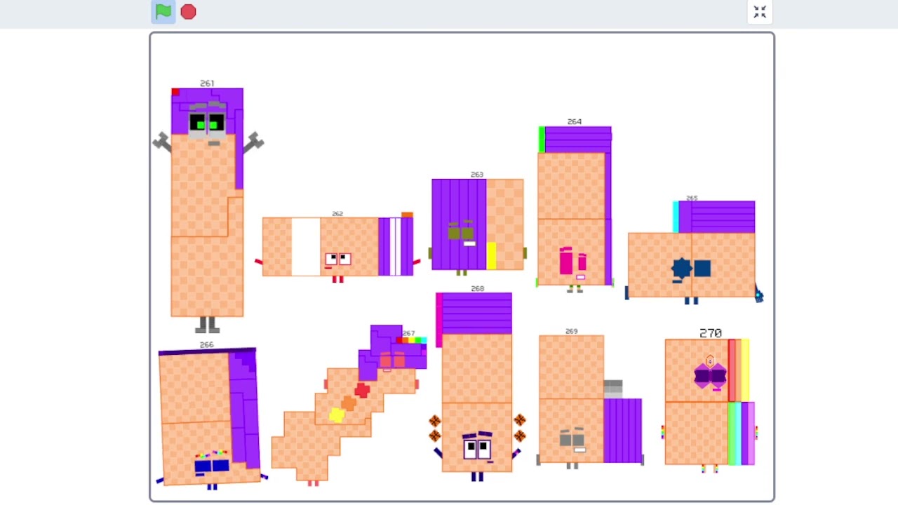 Numberblocks Band Retro 261 270JAVEN STYLE - YouTube