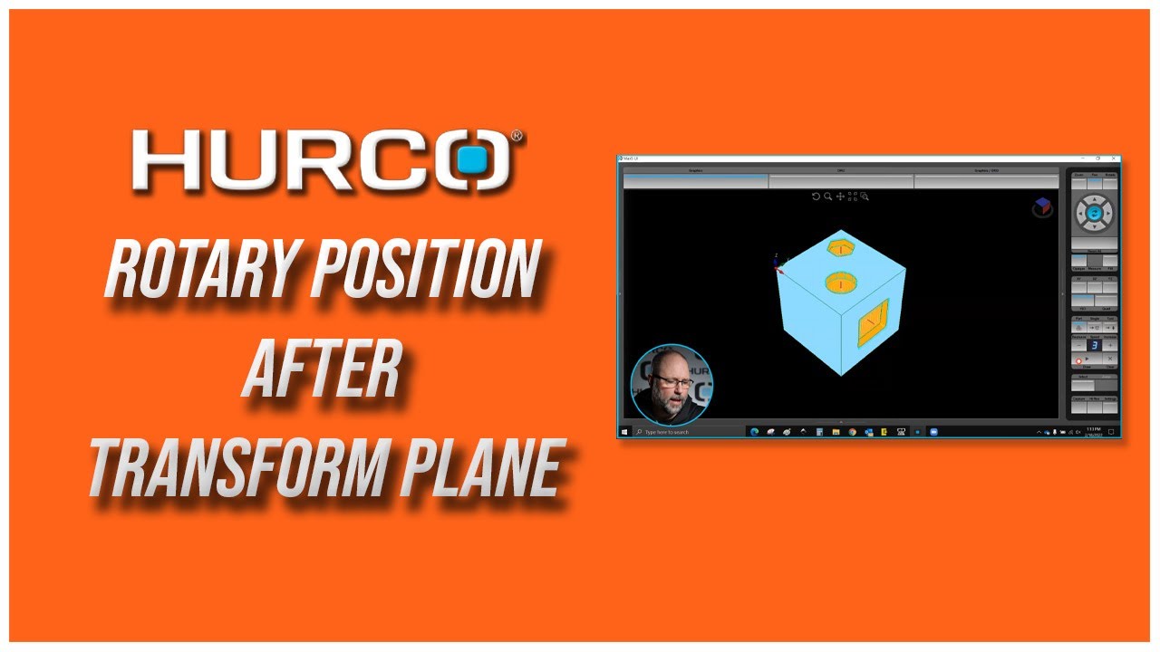 Rotary Position After Transform Plane | Hurco 5-Axis Training Course ...
