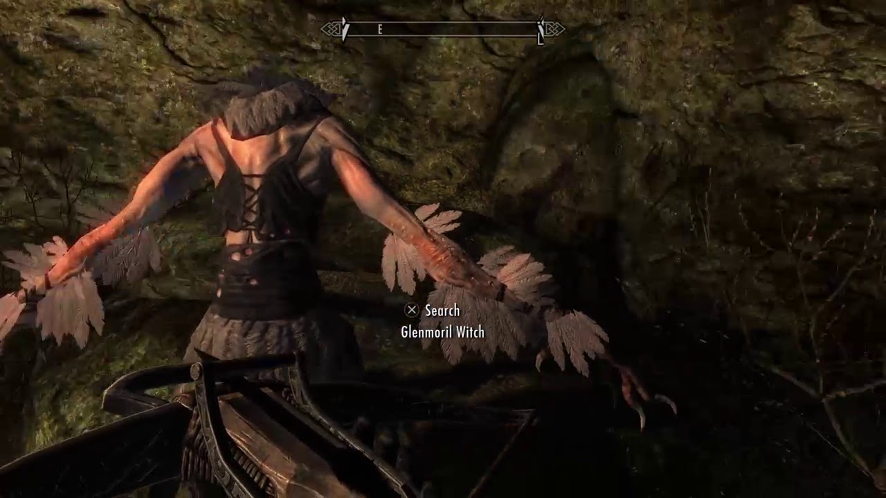 Skyrim T posing witch - YouTube
