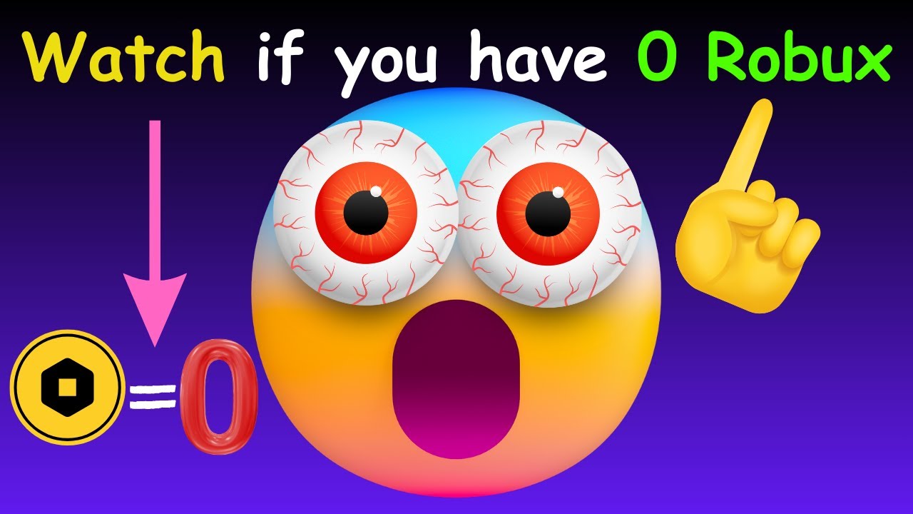 Watch this if you have 0 Robux!😝 Hurry up! - YouTube